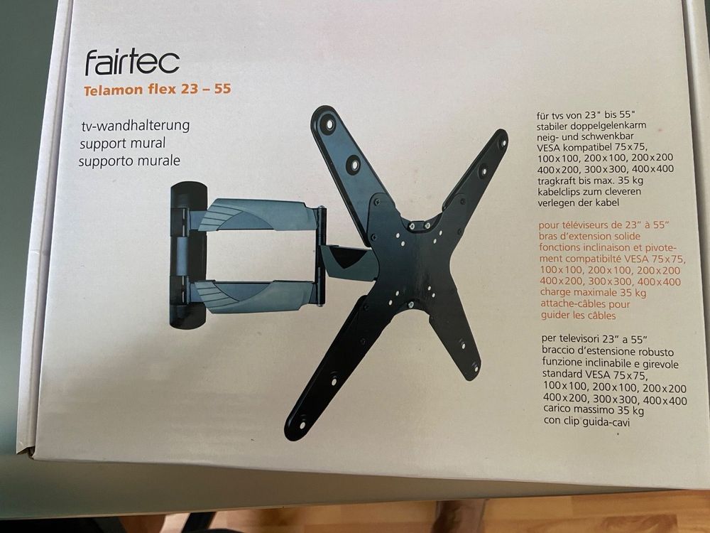 Wandhalterung für TV Fairtec Telamon flex 23 - 55 (Neu und ...