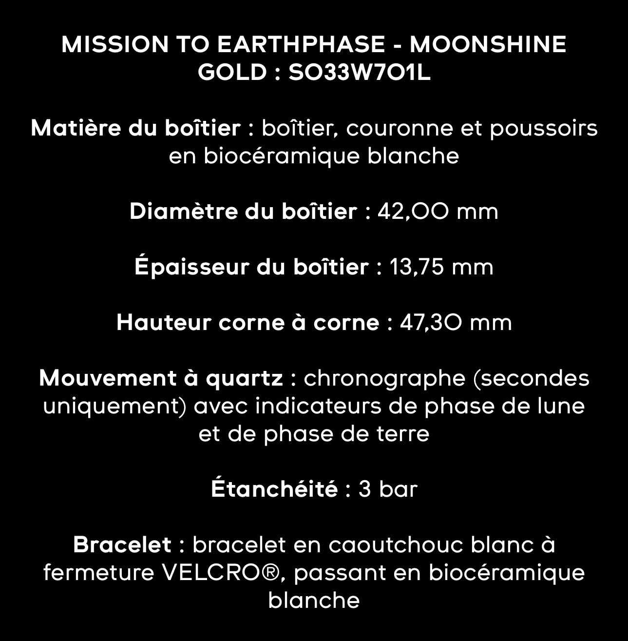 SWATCH MISSION TO EARTHPHASE MOONSHINE GOLD - COLD MOON (Neu und ...