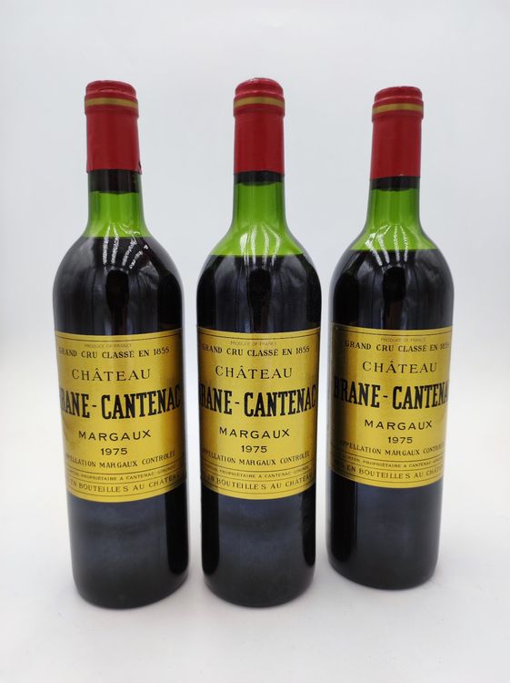 3 x 75 cl Chateau Brane-Cantenac 1975 aus OHK | Kaufen auf Ricardo