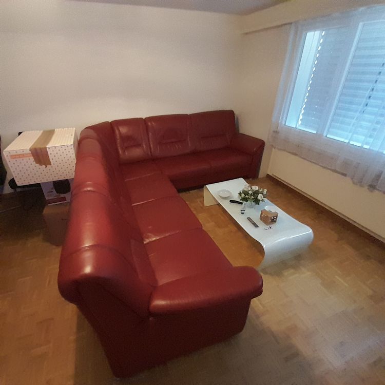 Echtleder Sofa (Gebraucht) in Cham für CHF 350 – nur Abholung auf Ricardo kaufen