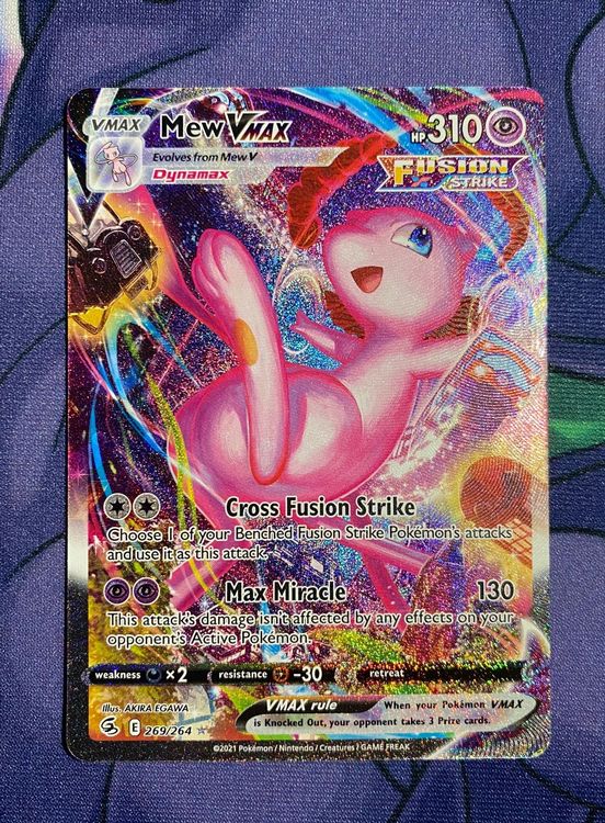 Pokemon Fusion Strike Mew VMAX (Neu (gemäss Beschreibung)) in Grabs für ...