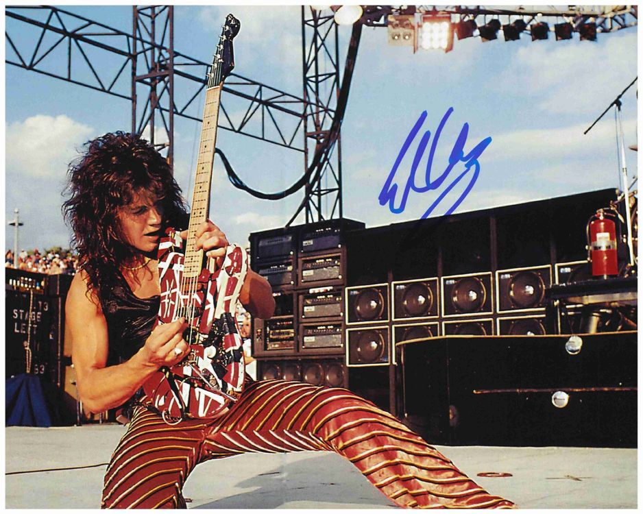 EDDIE VAN HALEN († 2020) handsigniert (20 x 25 cm) mit COA (Gebraucht ...