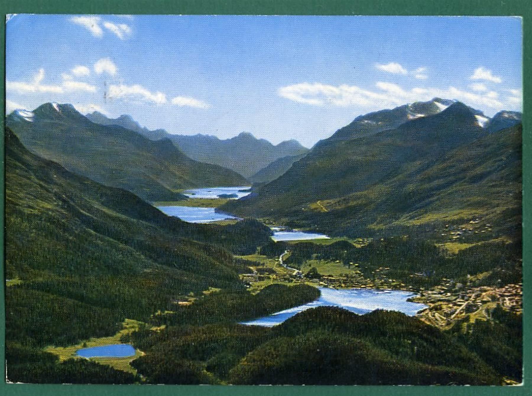 Blick von Muottas Muragl auf die Oberengadiner Seen, 1973 (Gebraucht) in Sargans für CHF 0.7 ...