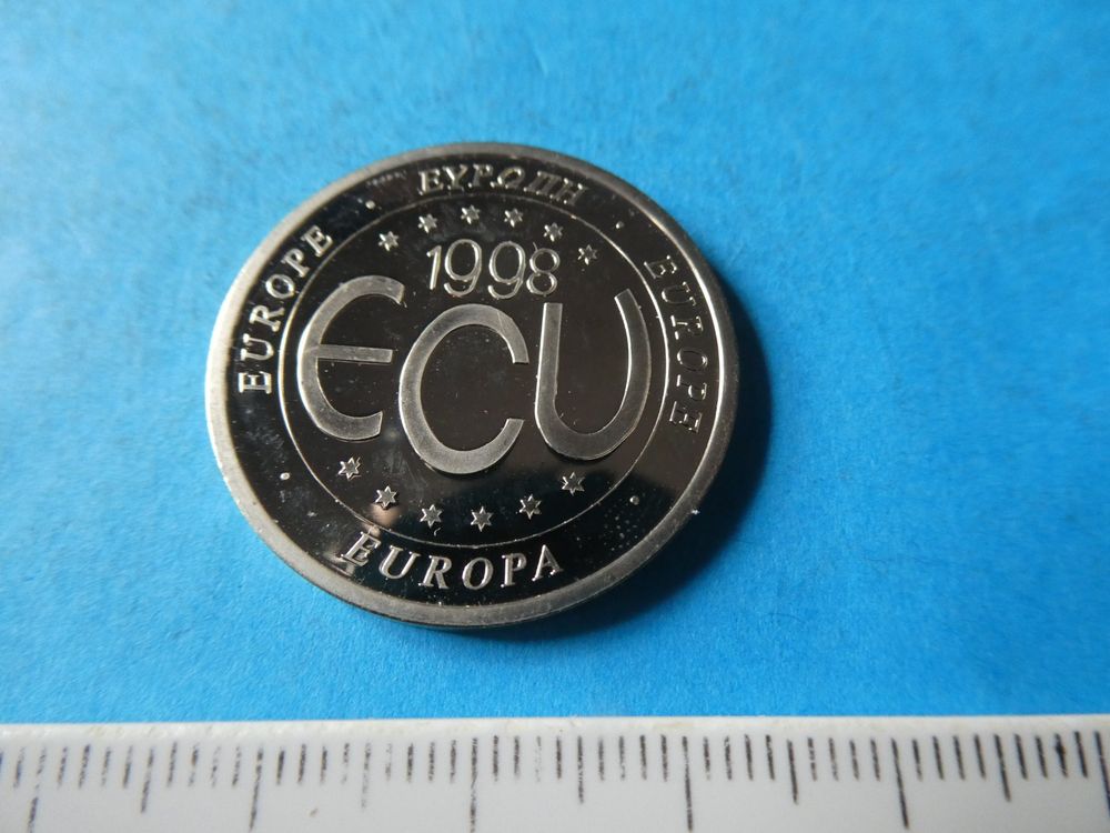 Europa 1998, Ecu - unzirkulierte Medaille (Neu (gemäss Beschreibung ...