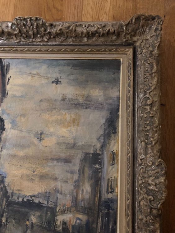 Hans Soppera 1944 (1900-1963) Gemälde Strassenszene | Kaufen auf Ricardo