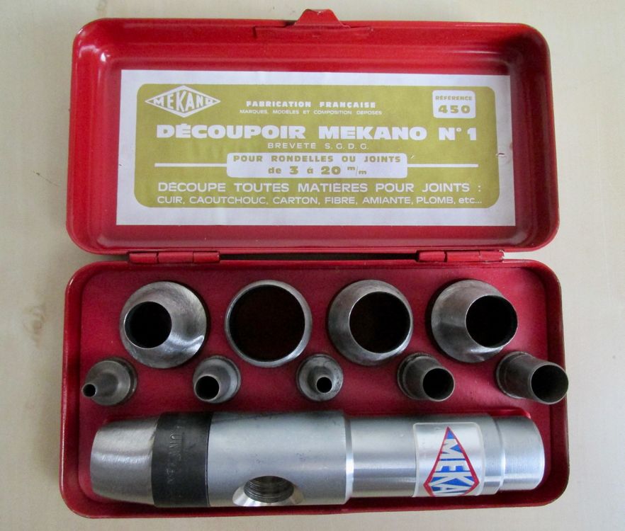 Lochwerkzeug-Set: Découpoir Mekano N°1, France (Gebraucht) in ...