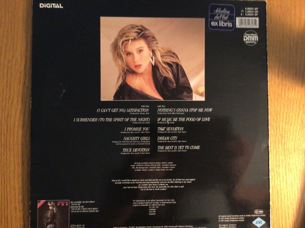 SAMANTHA FOX, LP,1987 | Kaufen auf Ricardo