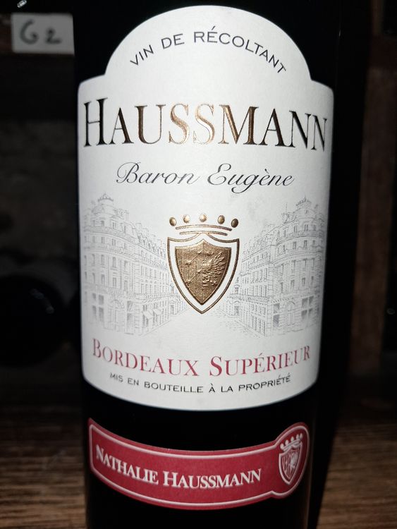 Haussmann baron eugène bordeaux superieur 2021 (Neuf avec emballage d ...