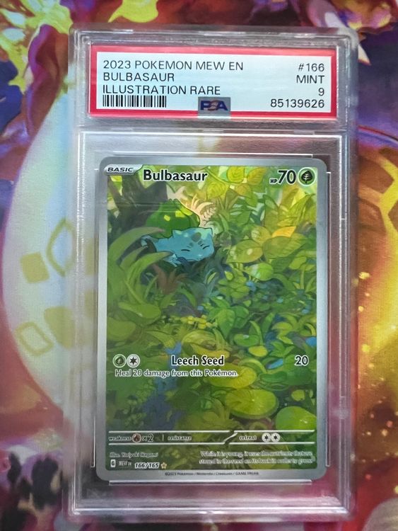 Pokemon 151 Bulbasaur Illustration Rare PSA9 EN | Kaufen auf Ricardo