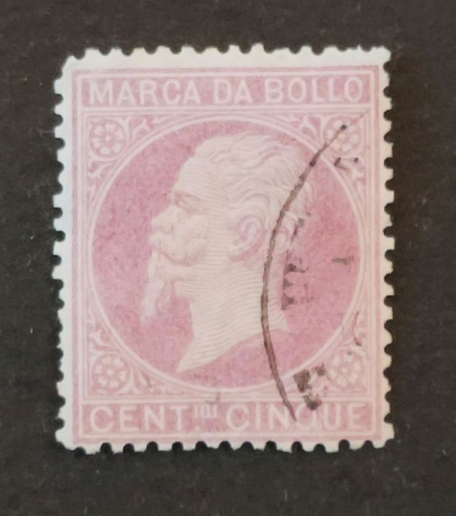 Italien 1872 - Marca da Bollo, 5 cent. (Usato) a Wil SG per CHF 1 – con ...