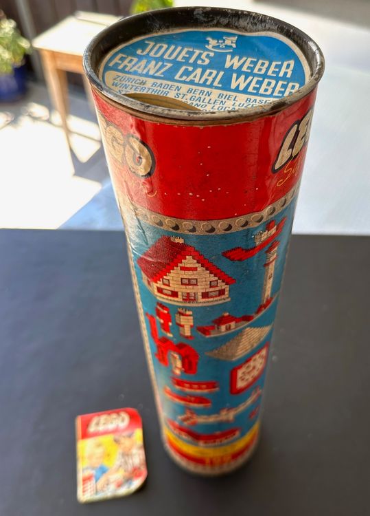 Lego System Box Rund Rarität aus den 60er Jahren viele Teile (Gebraucht ...