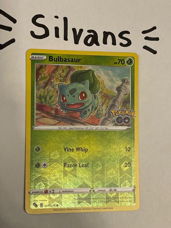 Bulbasaur Reverse Holo 001/078 Pokemon Go Englisch | Kaufen auf Ricardo