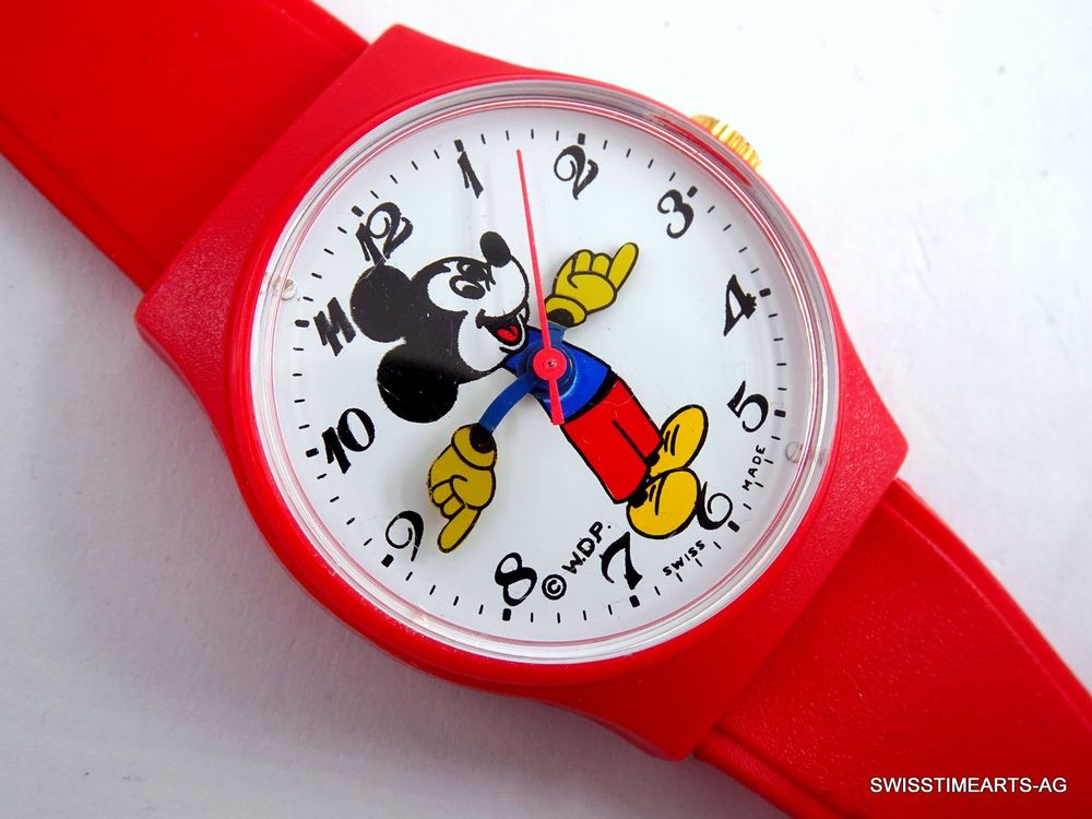 MICKEY MOUSE W.D.P. HANDAUFZUG 1960ER SAMMLERUHR | Kaufen auf Ricardo