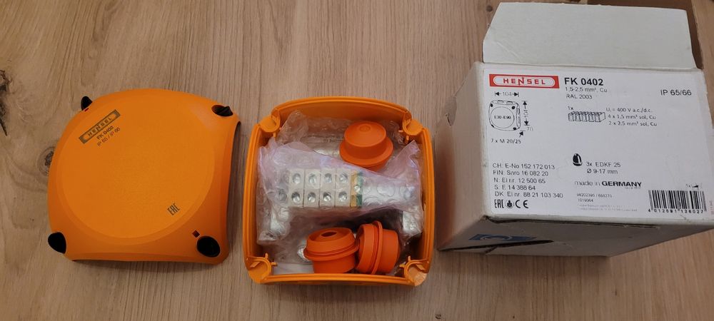 AP-Abzweigdose Hensel 5 polig 1.5-2.5mm² orange (Neu und ...