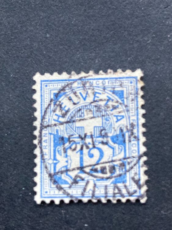 Schweiz 1890 Ziffern 12 Vollstempel ZÜRICH 15.XI.90 (Gebraucht) in Liestal für CHF 1 – mit ...