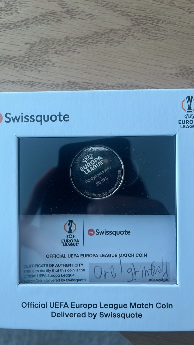 Moneta Ufficiale UEFA Europa League Match Coin 2025 (Gebraucht) in ...