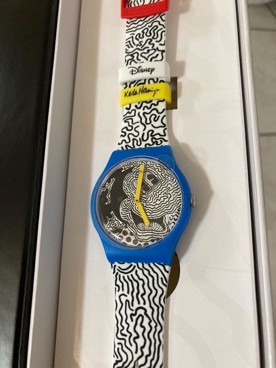 SWATCH X KEITH HARING X DISNEY ECLECTIC MICKEY WATCH SUOZ336 (Neu und ...