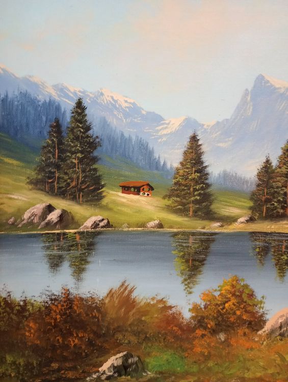 Gräppelensee/Schafberg im Toggenburg,75 cm breit x60 cm hoch (Gebraucht ...