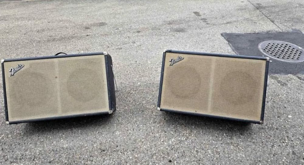 Fender Bandmaster 2x12 Cabinet Blackface aus 1965 (eine Box) | Kaufen ...