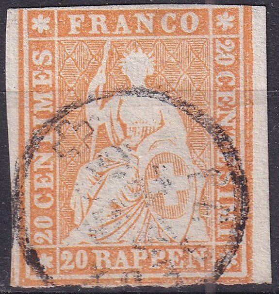 Schöner Strubel 25 mit V-O und Bogenrand! (Gebraucht) in Samnaun-Compatsch für CHF 18 – mit ...