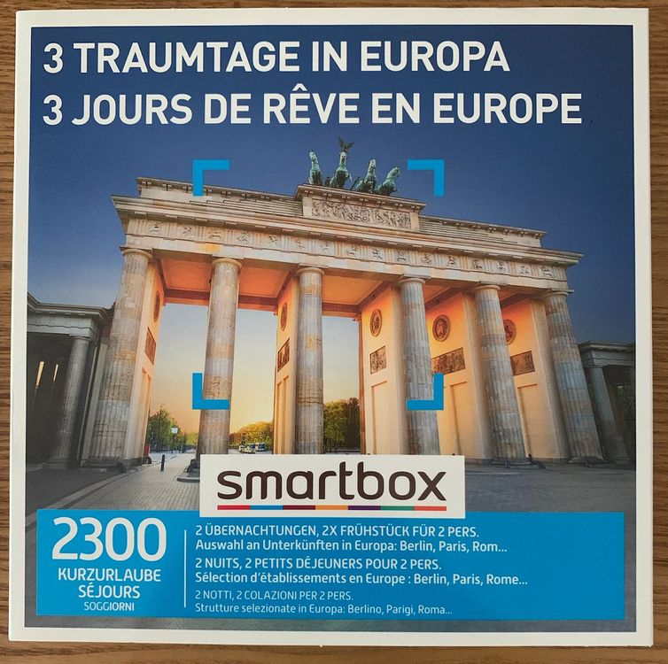 Smartbox "3 Traumtage in Europa" (Neu (gemäss Beschreibung)) in Bern ...
