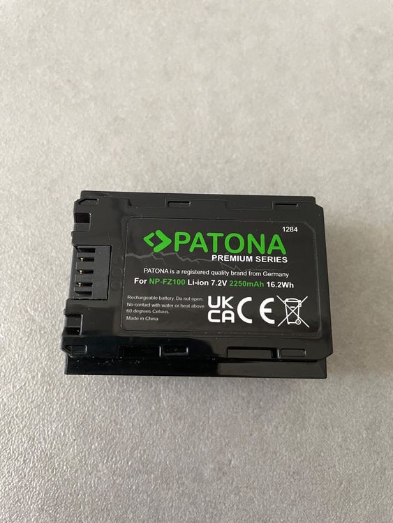 Akku Sony Patona Premium für NP-FZ100 | Kaufen auf Ricardo