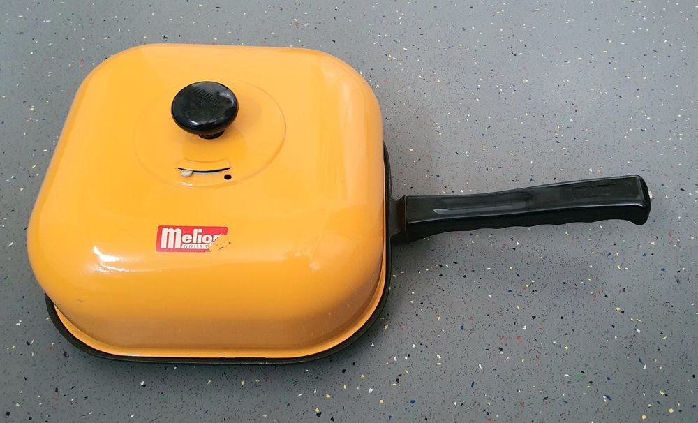 MELIOR Grillpfanne Bratpfanne Gusseisen mit Deckel (Gebraucht) in für ...