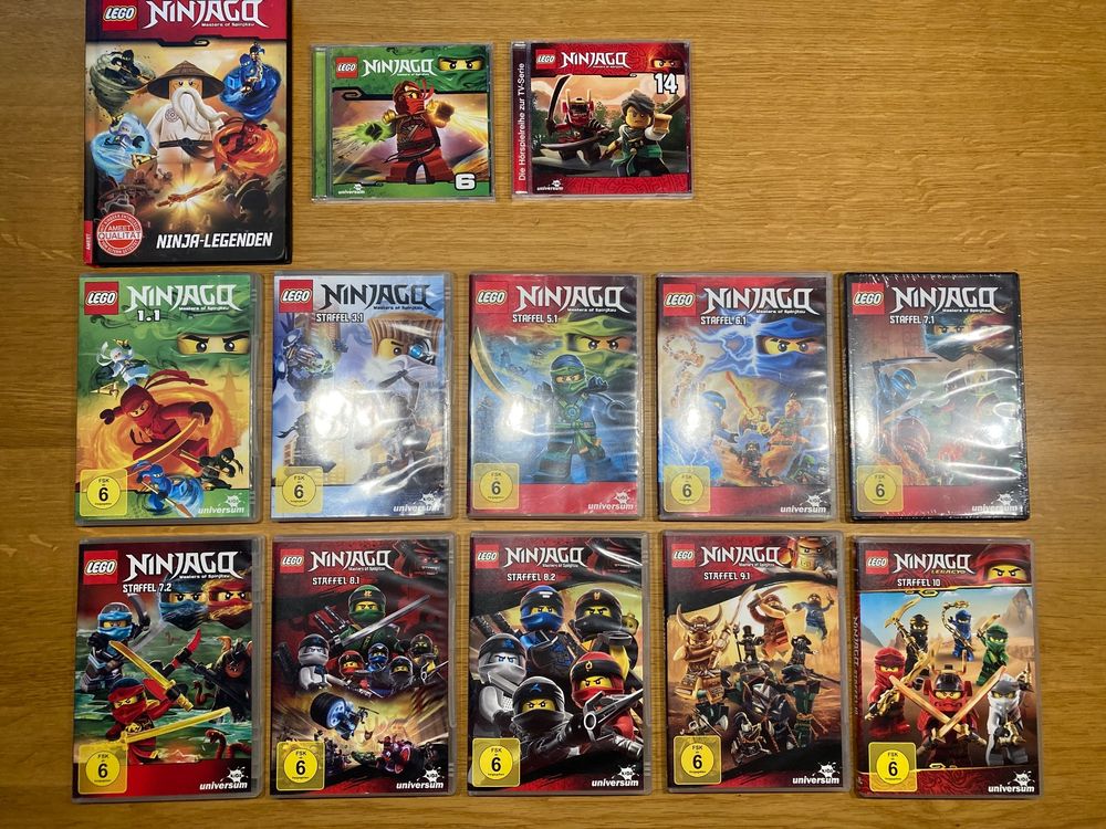 LEGO Ninjago Set, 10 DVD's, 2 CD's + 1 Buch (Gebraucht) in Winterthur ...