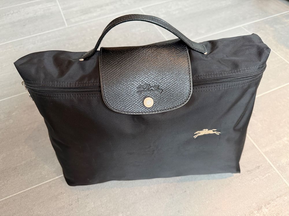 LONGCHAMP LE PLIAGE ‚DOCS’ SCHWARZ NOTEBOOK- AKTEN-TASCHE (Gebraucht ...
