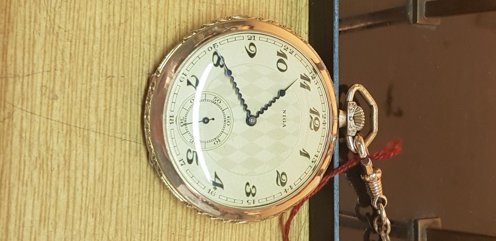 Niga Precision vergoldet, selten. 49,5mm Topzust.Läuft. #16 (Gebraucht ...