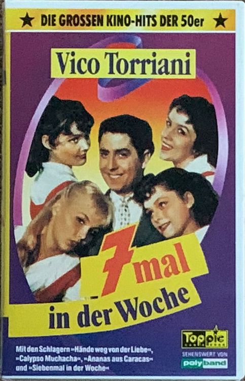 VHS-Kassette - 7mal in der Woche (mit Vico Torriani. 1957) (Gebraucht ...