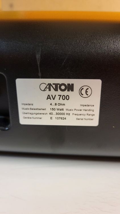 Canton AV700 Center-Lautsprecher Home-Cinema (Gebraucht) in losone für ...