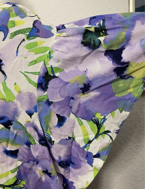 LAURA TORELLI PLUS Bluse - Shirt GR. 48/50 lila/grün Blumen (Gebraucht ...