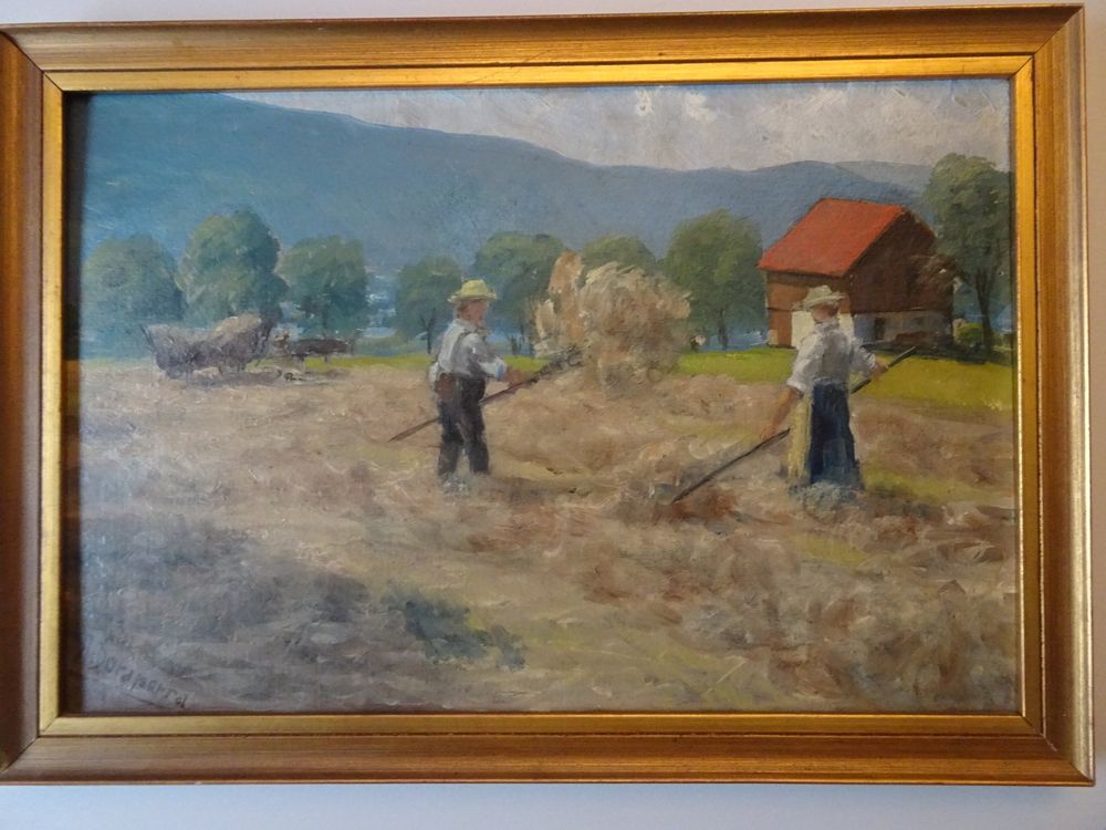 Alfons Soppera Bauernpaar beim Heuen (Gebraucht) in Siebnen für CHF 55 ...