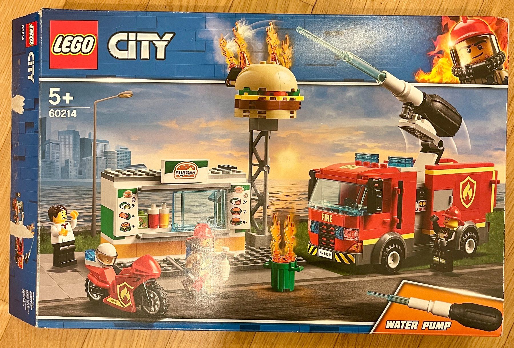 Lego City 60214 - Burger Bar Fire Rescue / Feuerwehreinsatz (Gebraucht ...