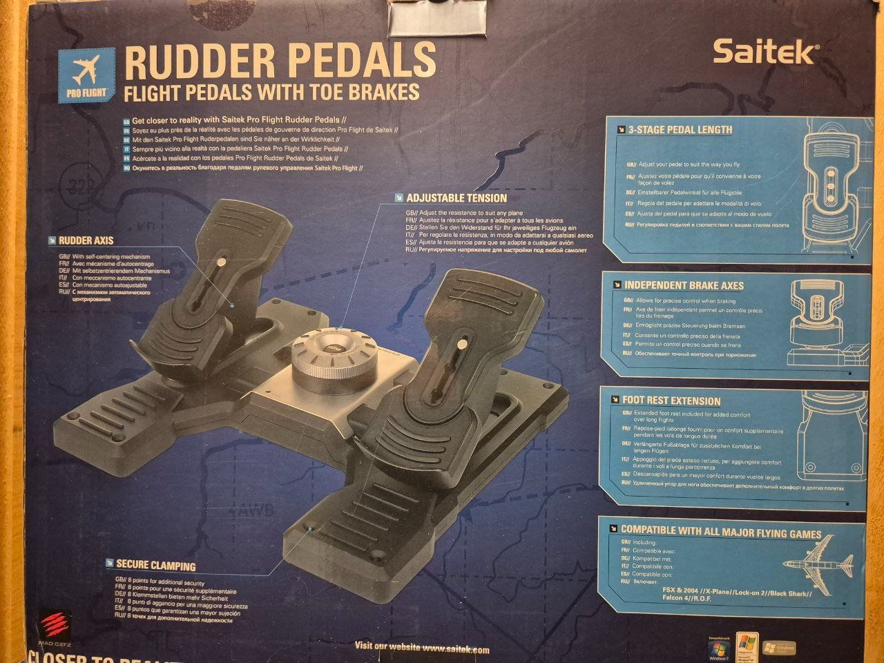 Saitek Pro Flight Simulator Set – Yoke, Throttle & Rudder (Gebraucht ...