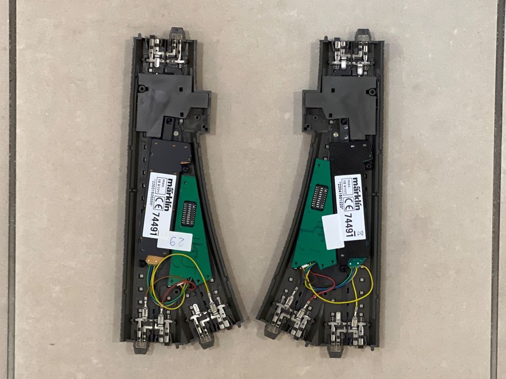 Märklin weiche links und rechts mit 74491 and decoder 74461 (Gebraucht ...