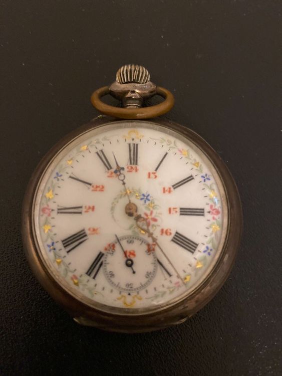Antike Taschenuhr echt Silber 50 mm | Kaufen auf Ricardo