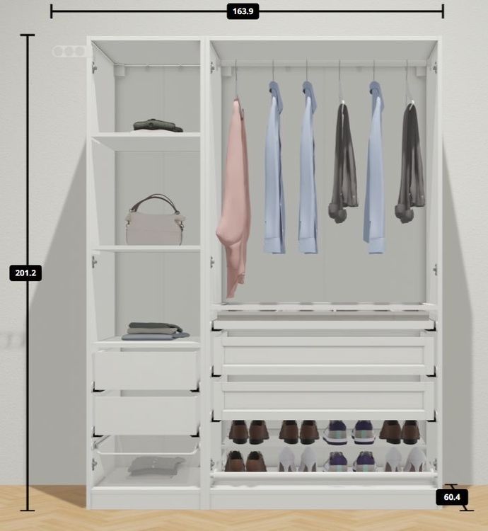 Ikea Pax Schrank Masse