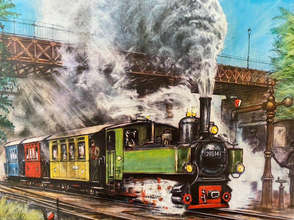 Original Vintage Poster - Dampfzug (Gebraucht) in Zürich für CHF 35 ...