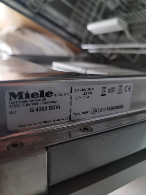 Spülmaschine, G 4263 SCVi Miele Active SC, Küche, Haushalt (Gebraucht ...
