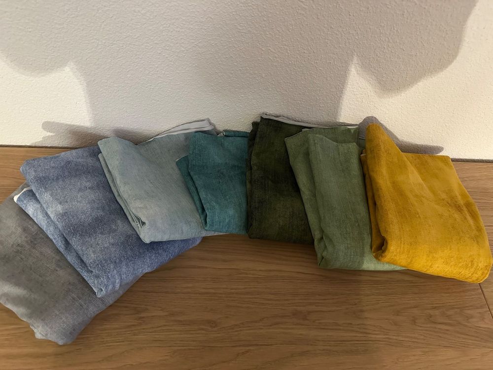 Stoff-Paket (Jeans-Optik-Jersey, Staghorn, Stoffduo) (Neu (gemäss ...