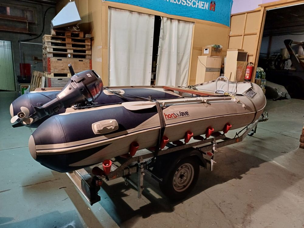 Motorboot 8 PS mit Anhänger (Gebraucht) in Willisau für CHF 4000 – nur ...