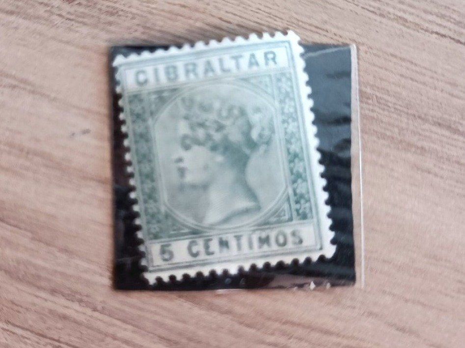 La reine Victoria en espagnol valeur / 1889 /5 Gibraltar | Kaufen auf ...