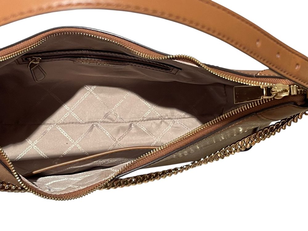 MICHAEL KORS TASCHE HOBO BRAUN ECHT LEDER (Neu (gemäss Beschreibung ...