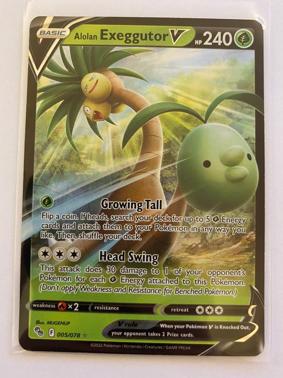 Pokemon Alolan Exeggutor V 005/078 Pokemon Go EN | Kaufen auf Ricardo