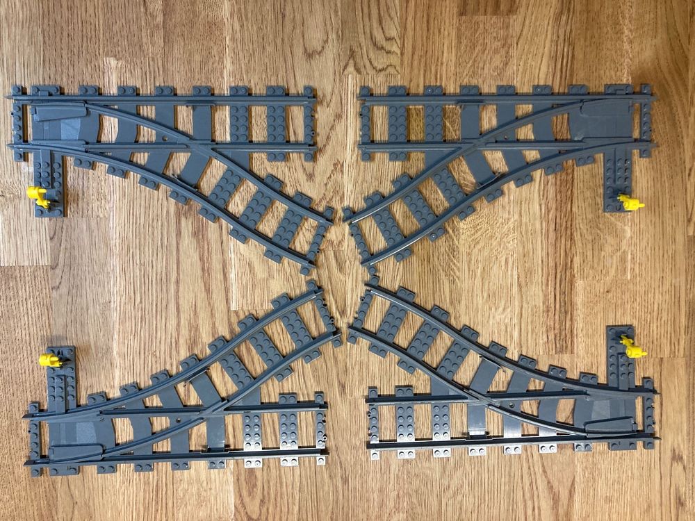 LEGO City Weichen, zwei Linke und zwei Rechte | Kaufen auf Ricardo