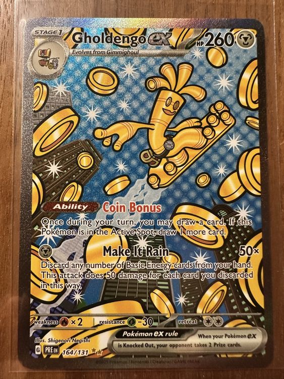 Gholdengo ex 164/131 SCR Prismatic Evolutions (Neu (gemäss Beschreibung ...
