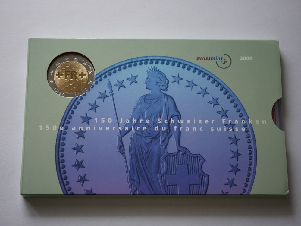Münzsatz 2000 stgl. 150 Jahre Schweizer Franken ***TOP*** (Neu und originalverpackt) in ...
