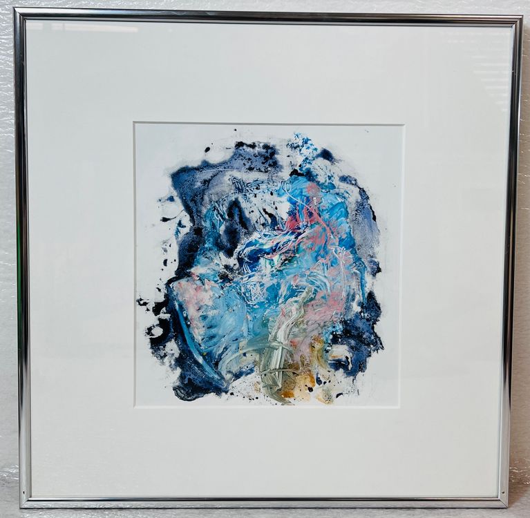 Abstrakte Mischtechnik Unleserlich Signiert | Kaufen auf Ricardo